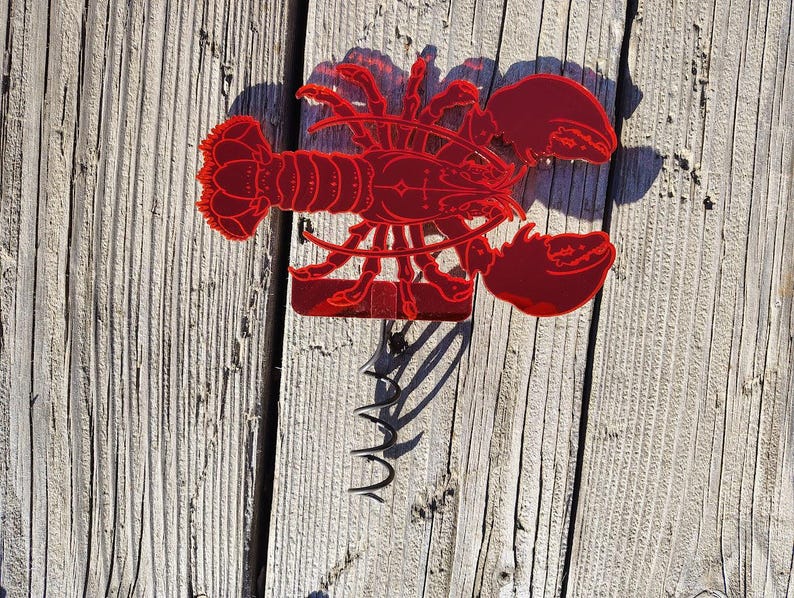 Lobster Tree Topper Mirror - Etsy