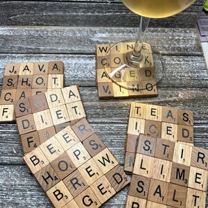 Scrabble Coaster - Etsy