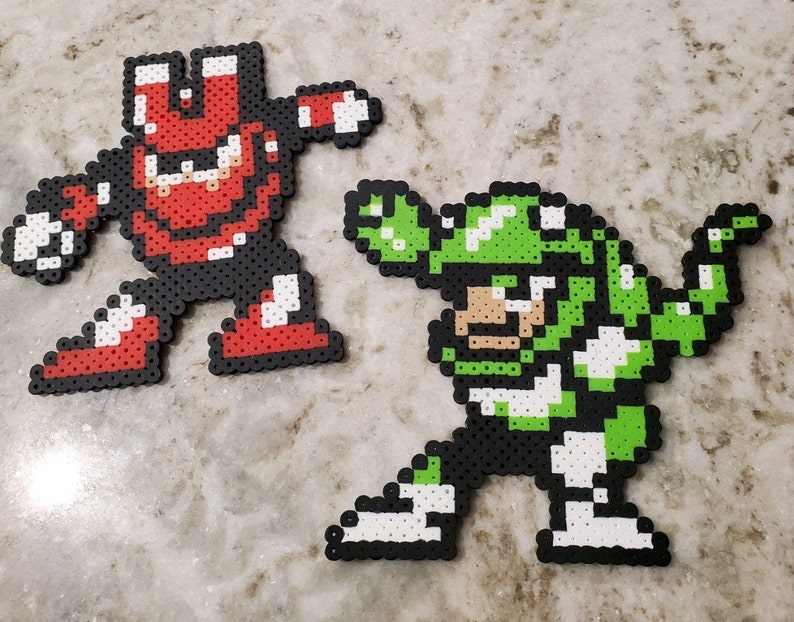 8 Bit NES Mega Man 3 Perler Sprites: Magnets and Coasters - Etsy