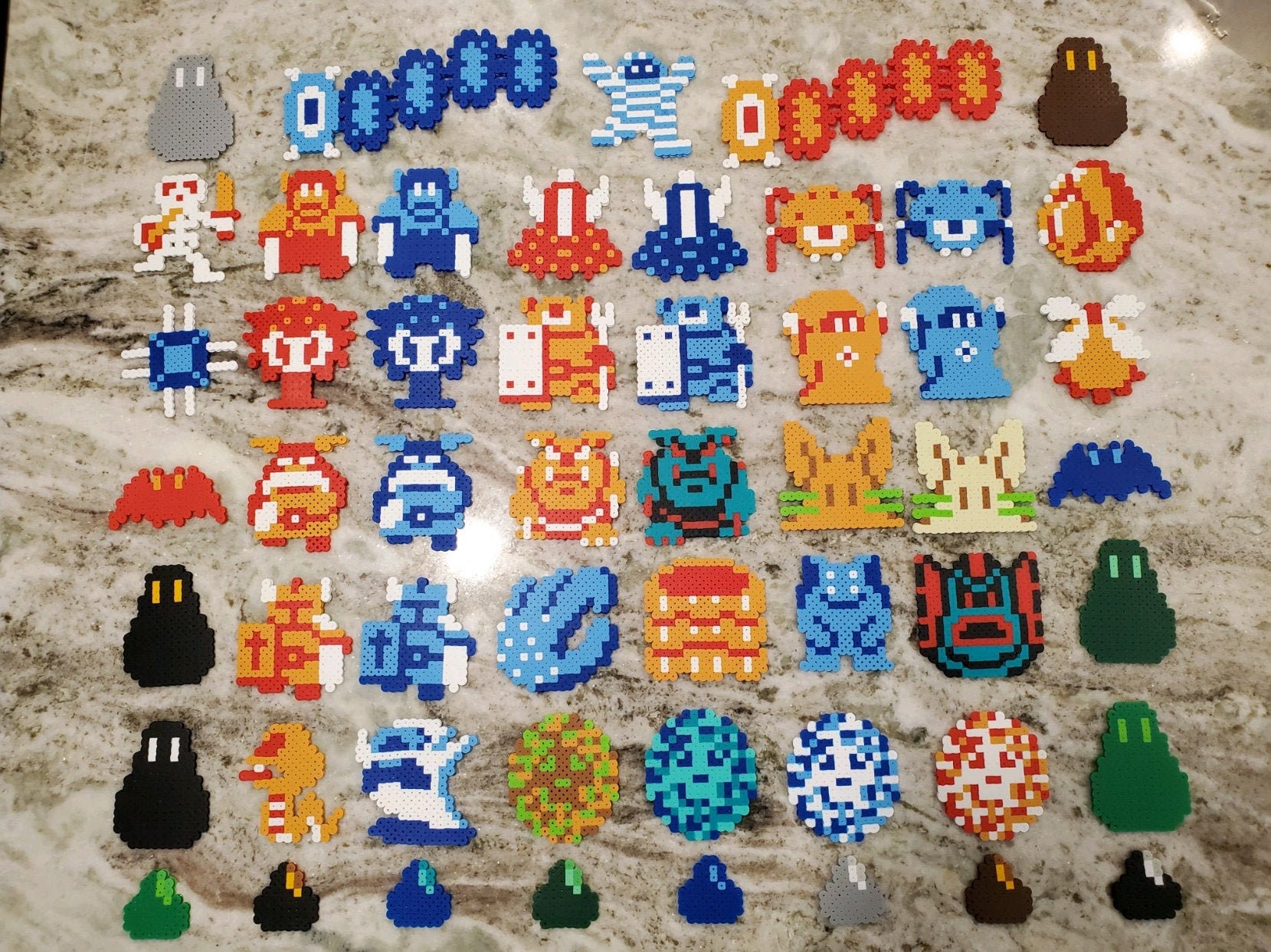 The Legend of Zelda Enemies NES Perler Sprites: Coasters | Etsy