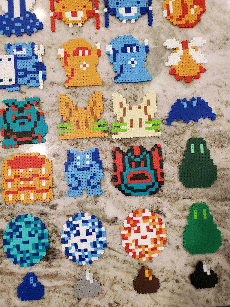 The Legend of Zelda Enemies NES Perler Sprites: Coasters | Etsy