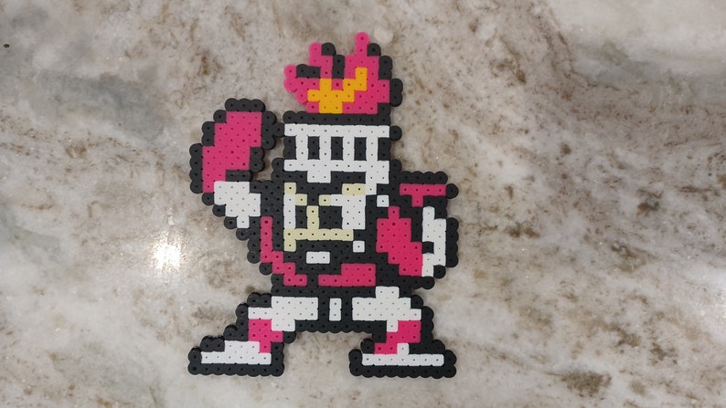 8 Bit NES Mega Man 1 Perler Sprites: Magnets and Coasters - Etsy