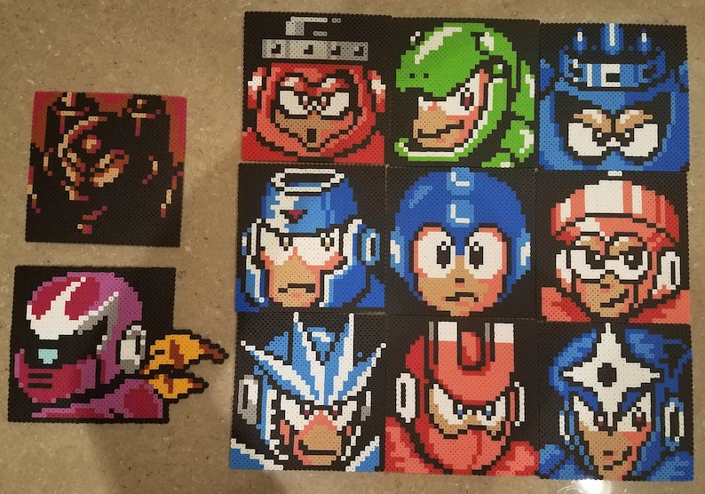 8 Bit Mega Man 3 Robot Master Character Select Screen: - Etsy