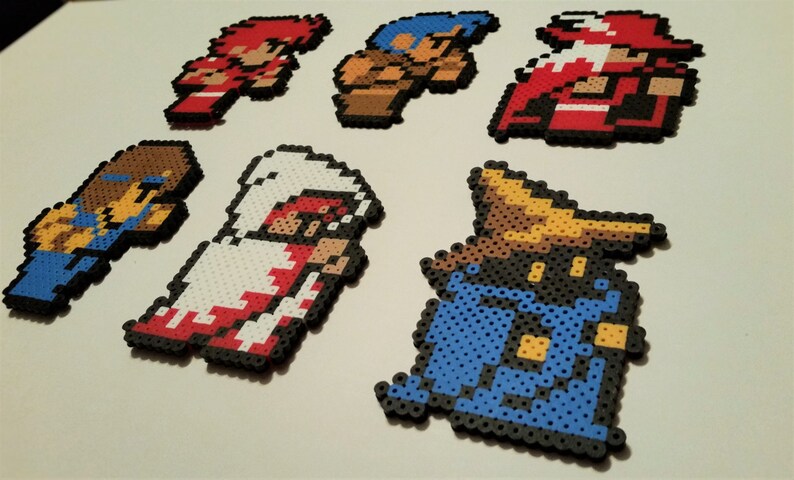 8 Bit NES Final Fantasy 1 Perler Sprites: Magnets and Coasters | Etsy 8 Bit NES Final Fantasy 1 Perler Sprites: Magnets and Coasters | Etsy