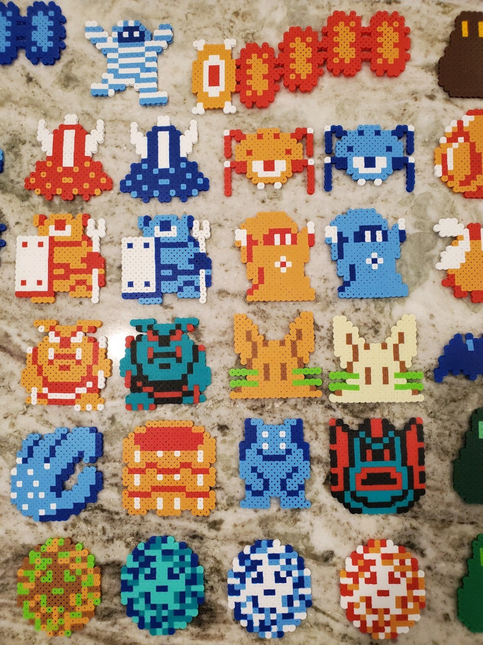 The Legend of Zelda Enemies NES Perler Sprites: Coasters | Etsy