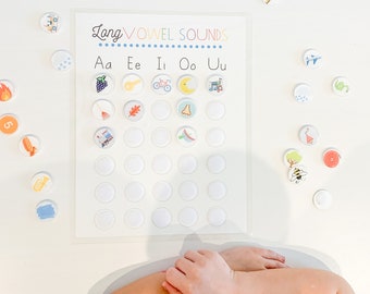 Vowel Sounds Matching Game Digital Download Homeschool | Etsy