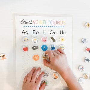 Short Vowel Sounds Matching Printable | Digital Download Preschool ...