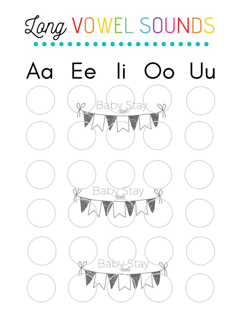 Long Vowel Sounds Matching Printable Digital Download | Etsy