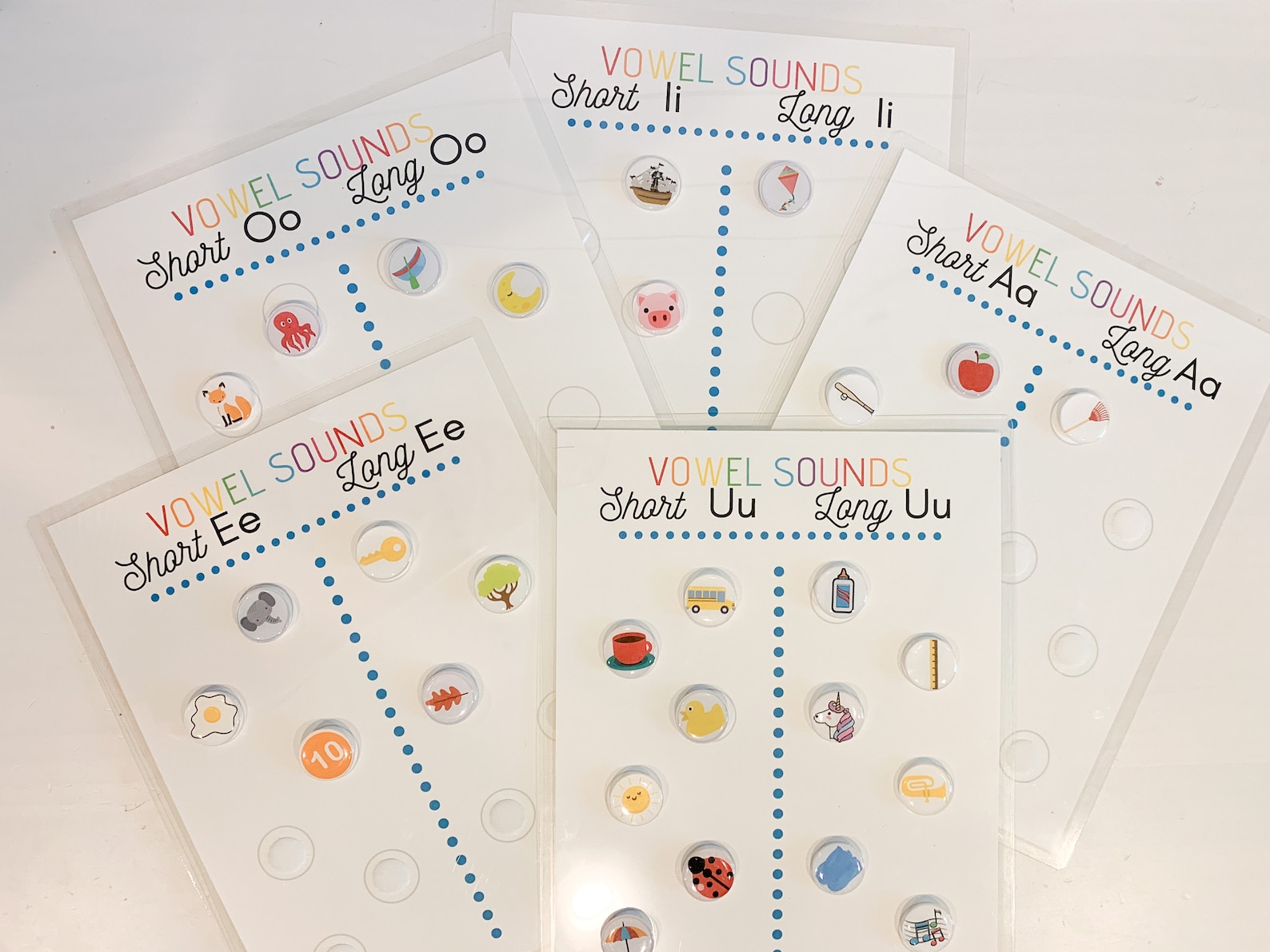 Vowel Sounds Matching Game | Digital Download Homeschool | Preschool ...