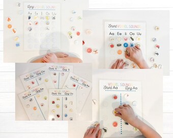 Vowel Sounds Matching Game Digital Download Homeschool | Etsy