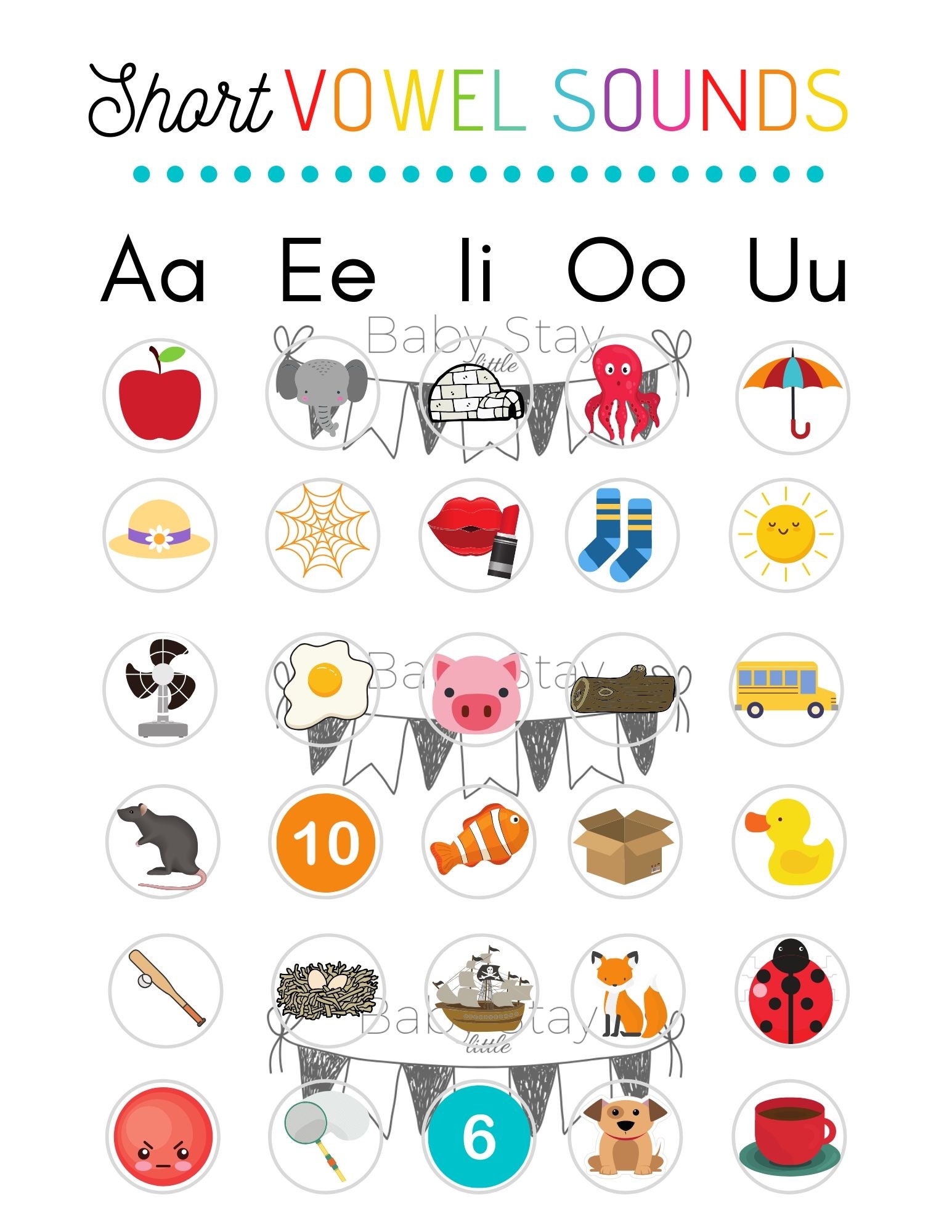 MEGA Vowel Sounds Bundle | Digital Download Homeschool | Preschool ...