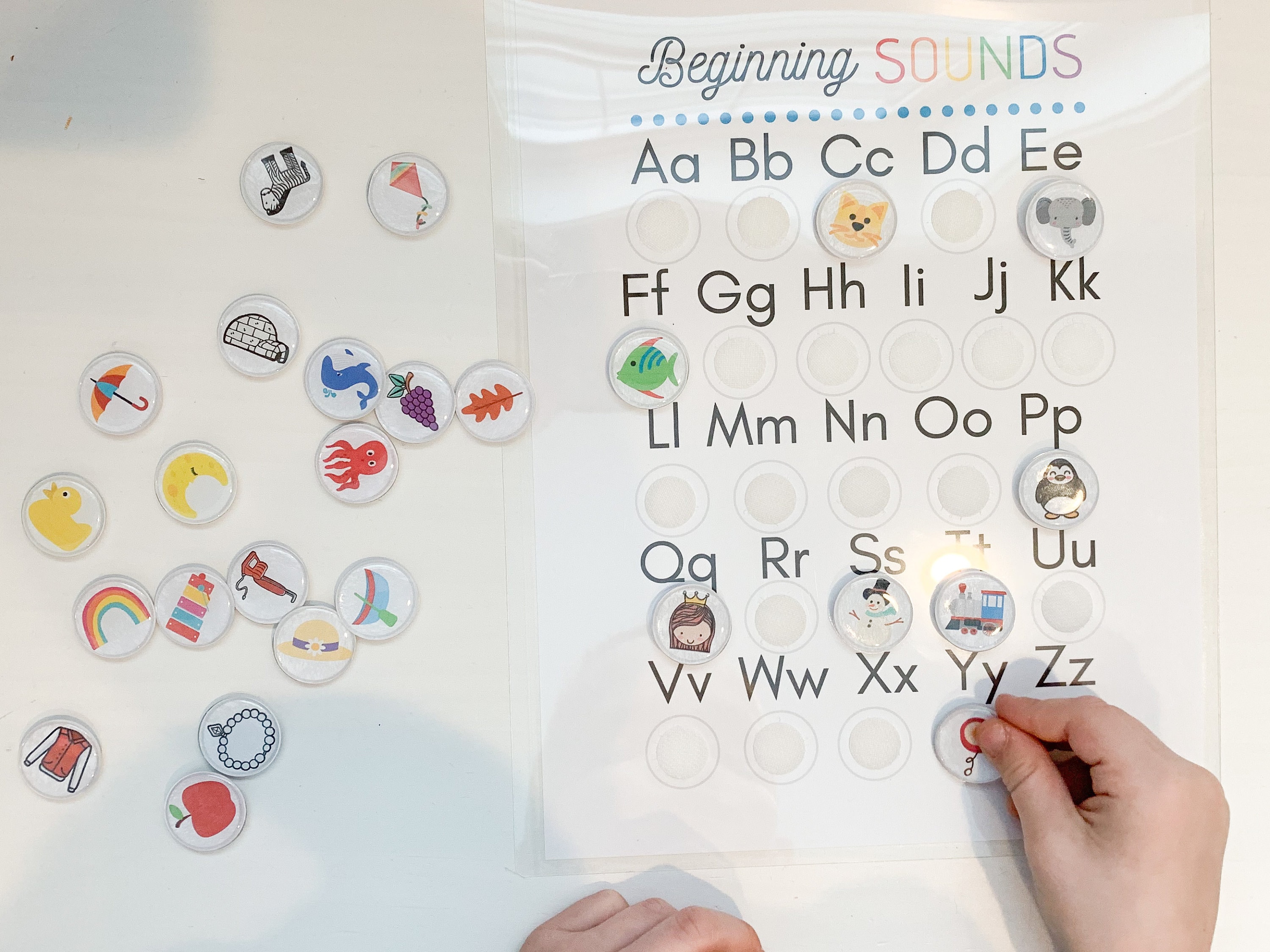 Beginning Sounds Matching Printable | Digital Download Homeschool ...