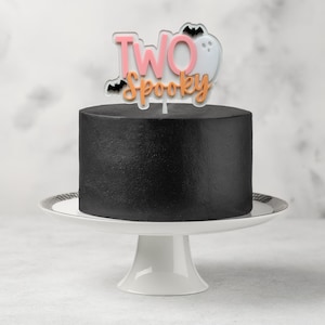Two Spooky Cake Topper | Halloween Second Birthday Acrylic Cake Topper ...