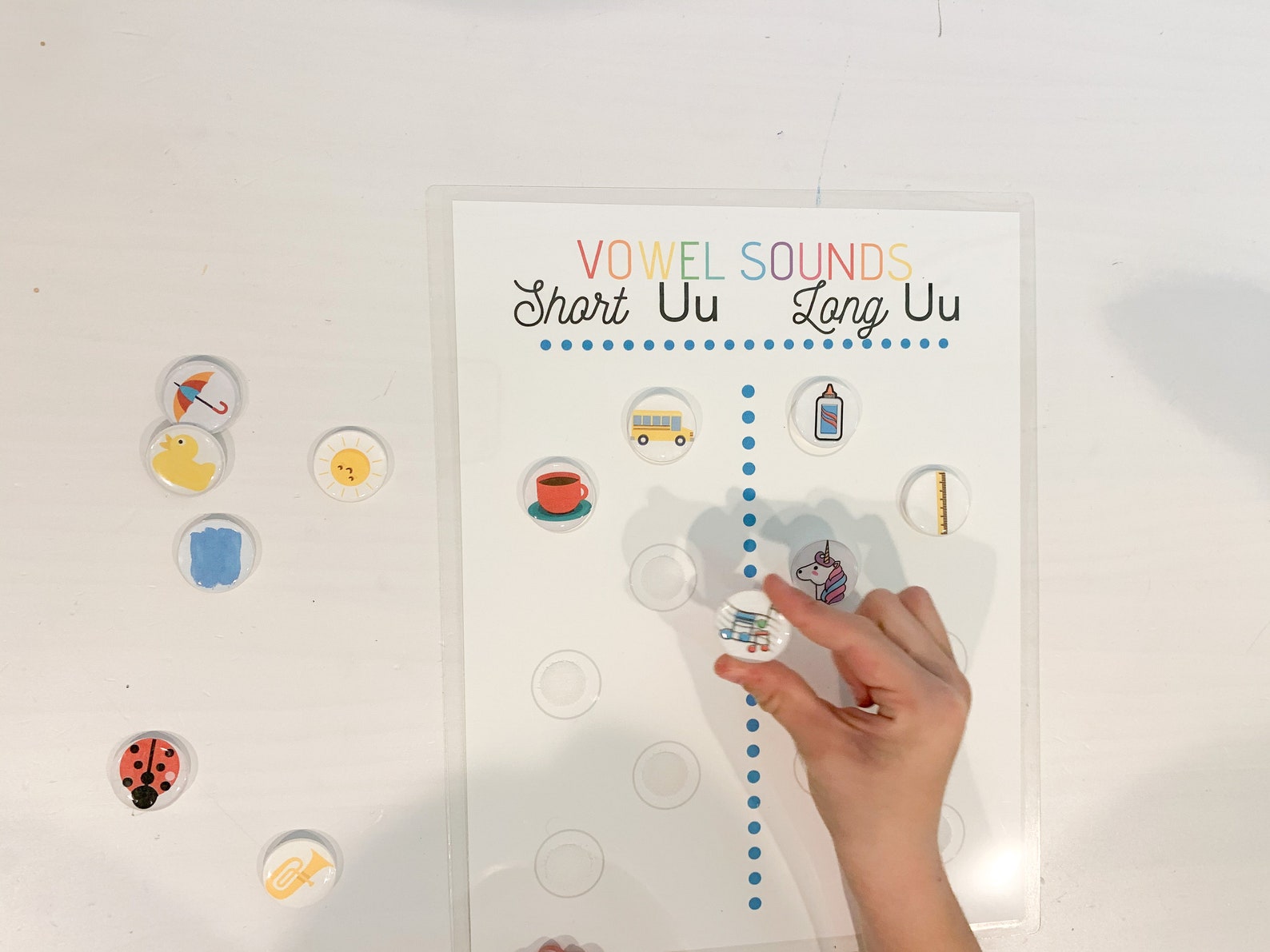 Vowel Sounds Matching Game | Digital Download Homeschool | Preschool ...