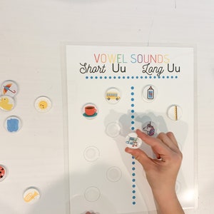 Vowel Sounds Matching Game | Digital Download Homeschool | Preschool ...