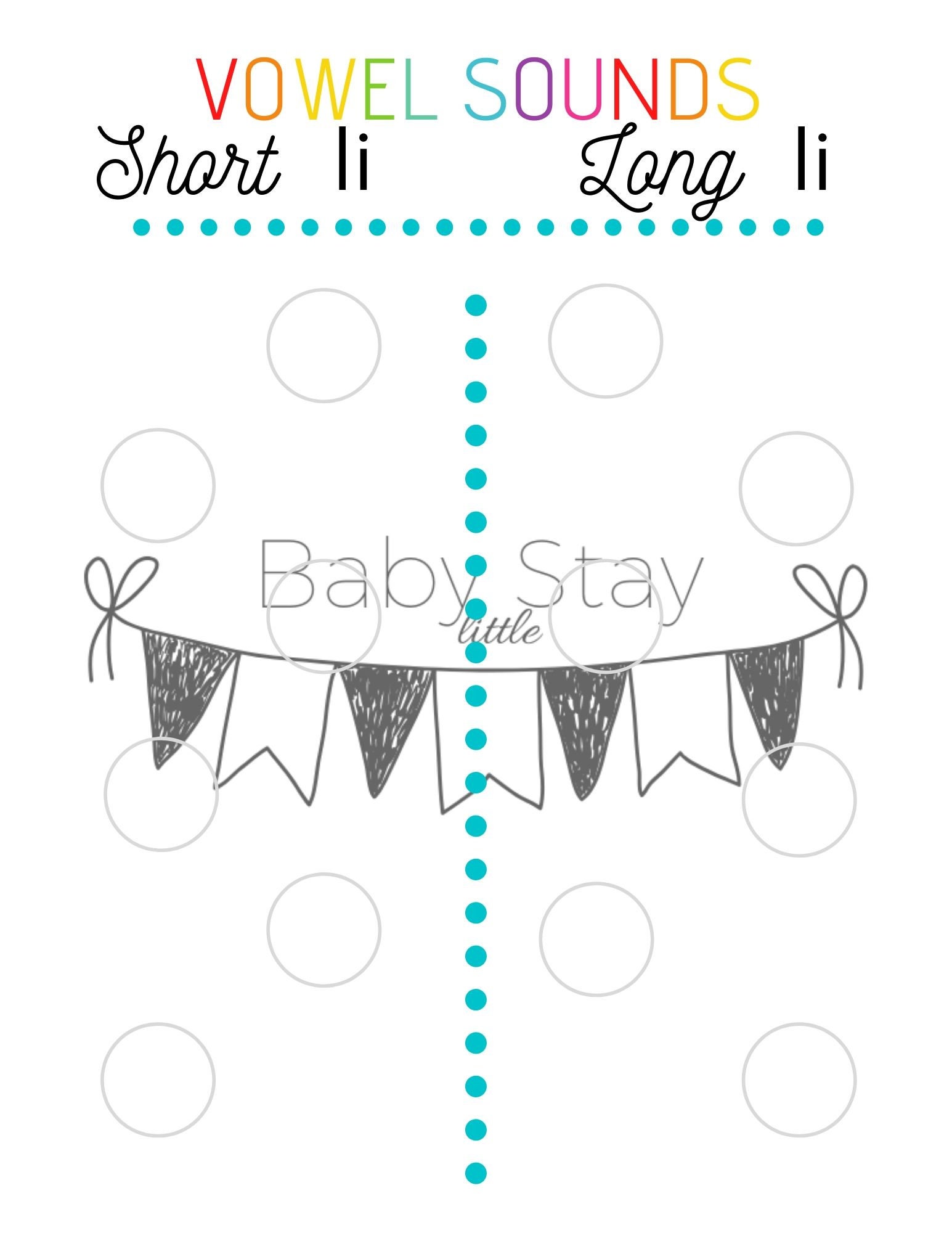 Vowel Sounds Matching Game | Digital Download Homeschool | Preschool ...