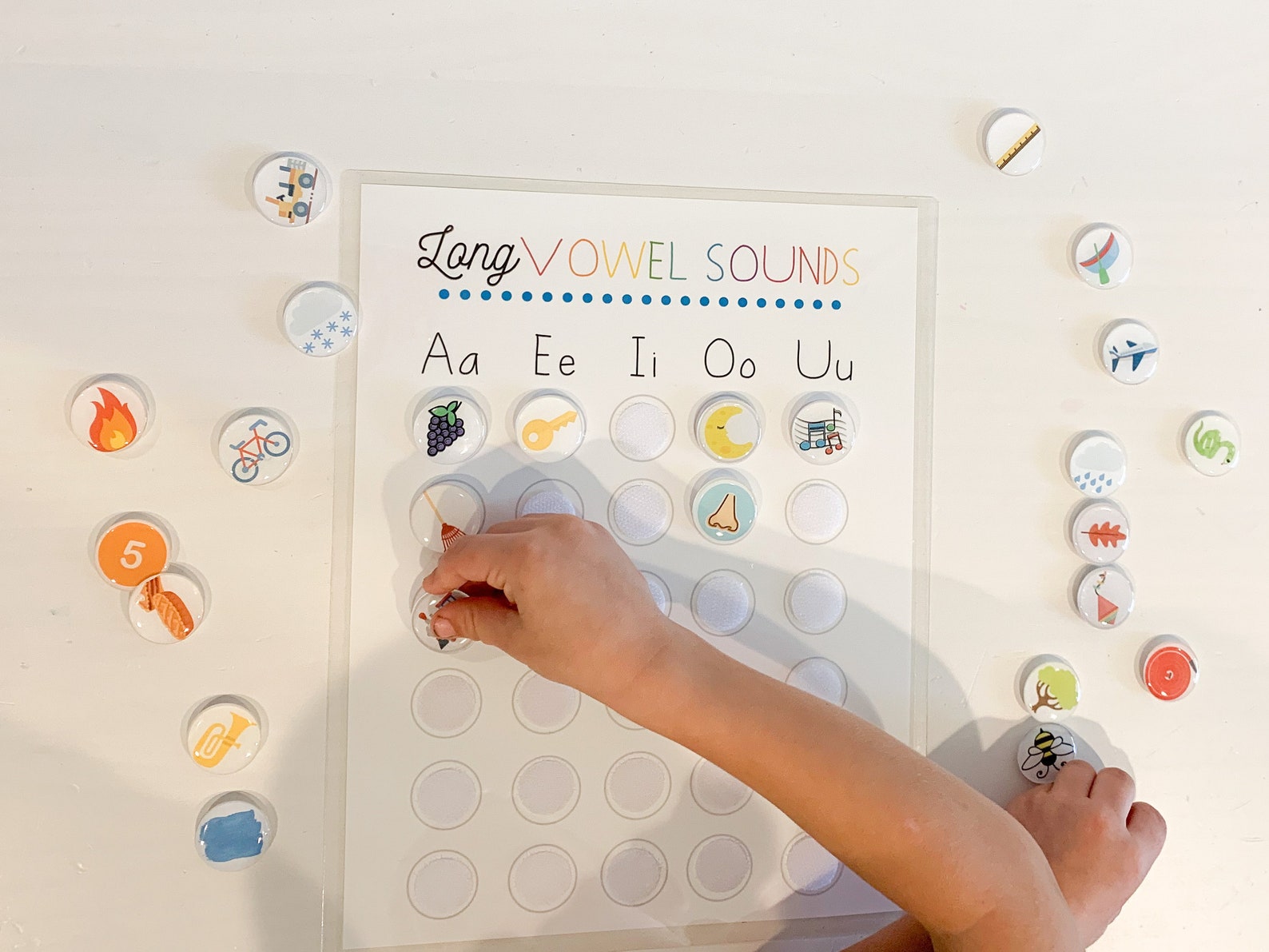 Long Vowel Sounds Matching Printable Digital Download | Etsy