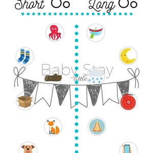 Vowel Sounds Matching Game | Digital Download Homeschool | Preschool ...