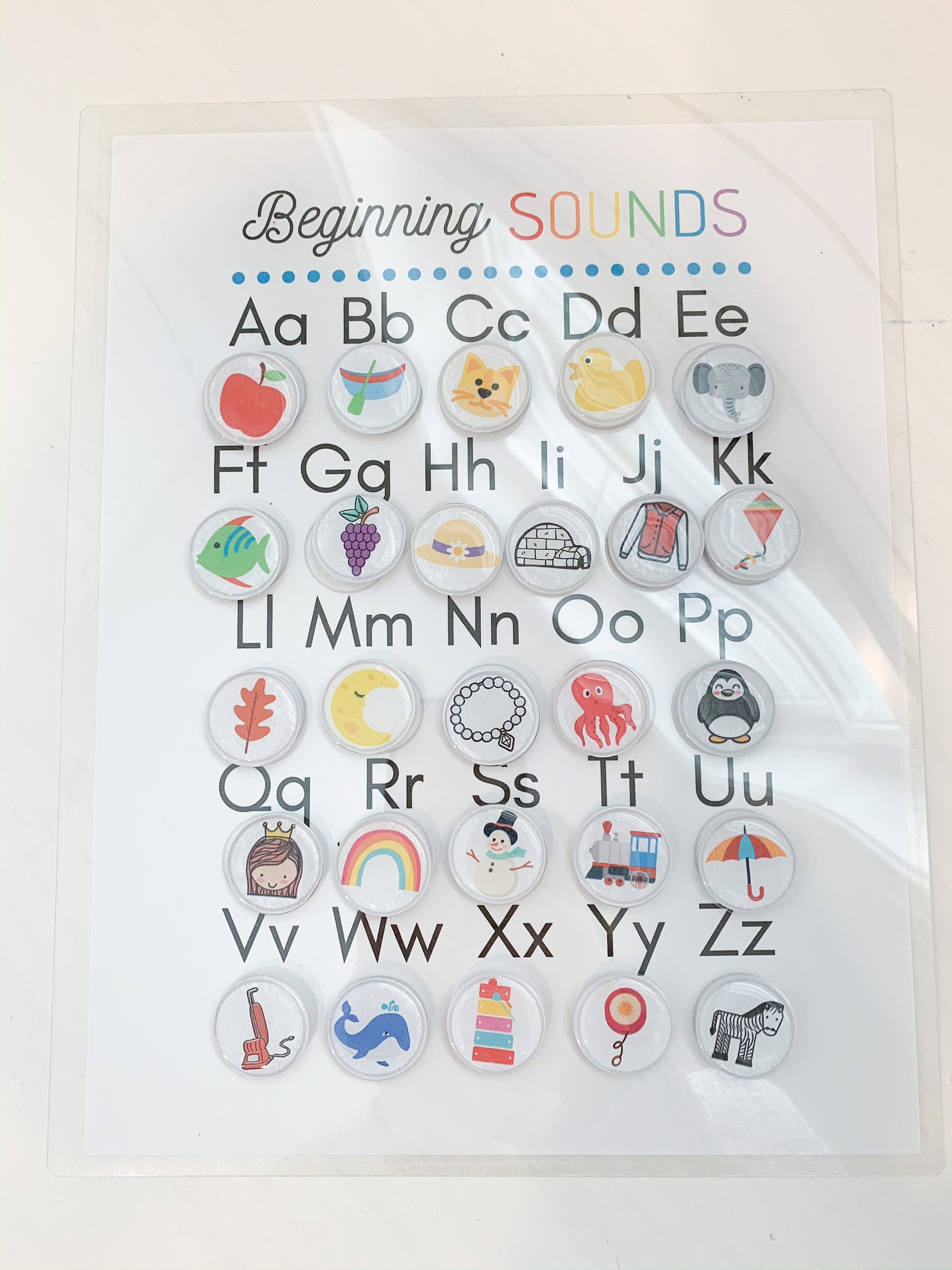 Beginning Sounds Matching Printable | Digital Download Homeschool ...