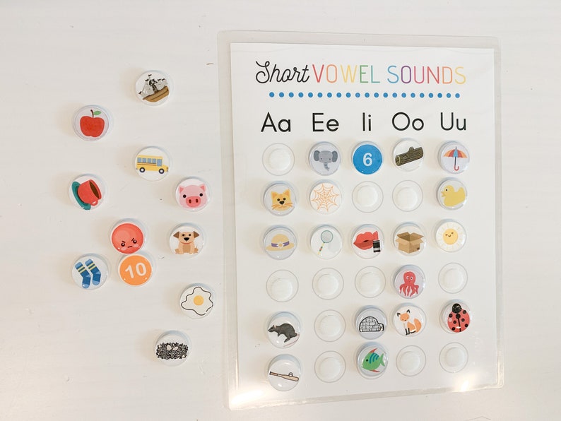 Short Vowel Sounds Matching Printable Digital Download - Etsy