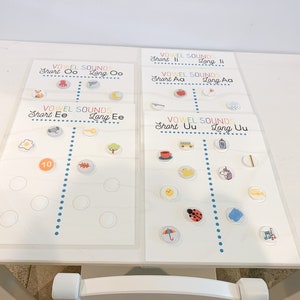 Vowel Sounds Matching Game | Digital Download Homeschool | Preschool ...