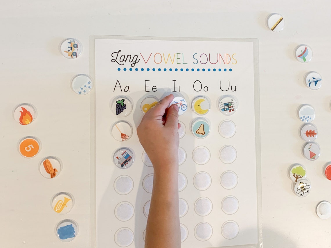 Long Vowel Sounds Matching Printable Digital Download | Etsy