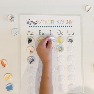 Long Vowel Sounds Matching Printable | Digital Download Preschool ...