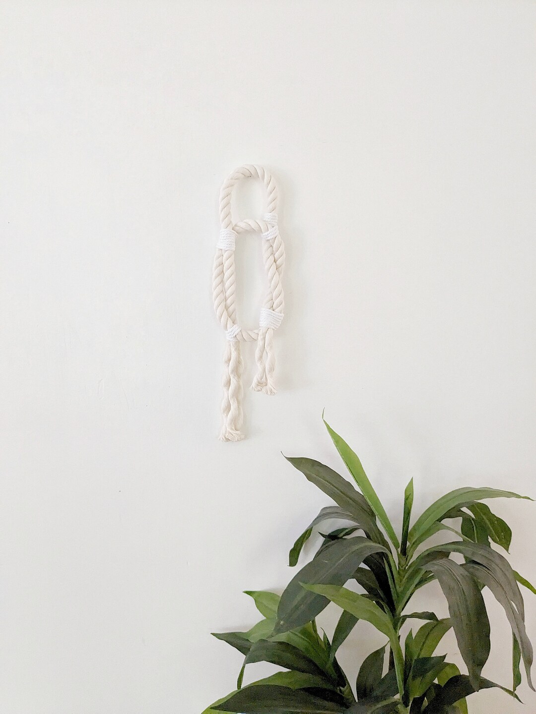 Rope Art Wall Sculpture Neutral Fiber Art Wall Hanging - Etsy