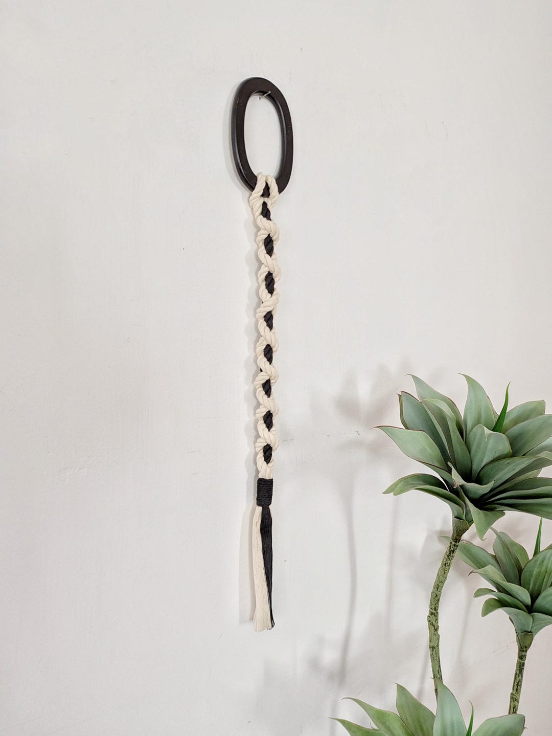 Rope Art Wall Sculpture Contemporary Fiber Art Cord of Three Strands ...