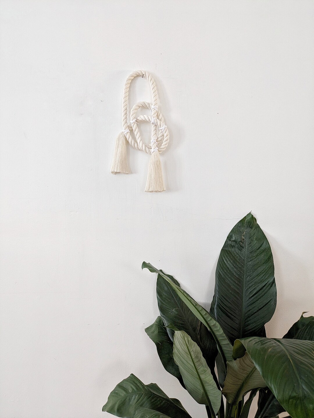 Rope Art Wall Sculpture, Neutral Fiber Art Wall Hanging, Modern Fiber ...