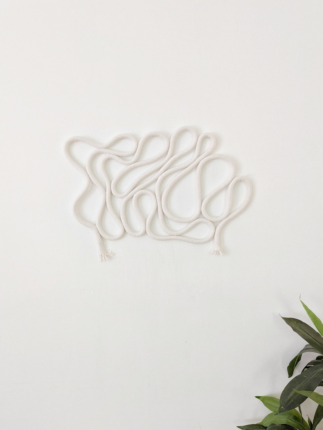 Minimalistic Rope Art Wall Sculpture Bohemian Wall Art - Etsy