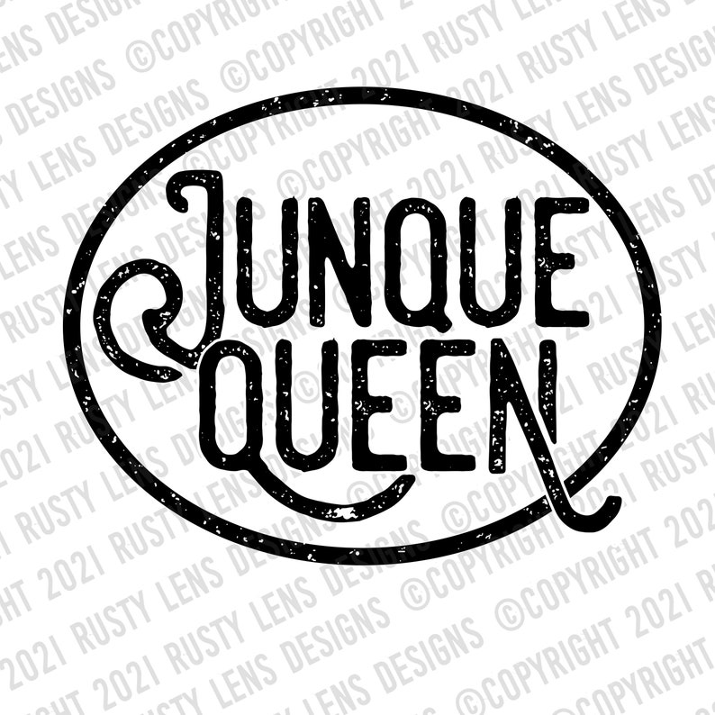 Junque Queen, Digital Download, Clip Art, Graphic Designs, Junk Queen ...