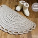 English Rug Pattern, Crochet Half Moon Pdf Pattern, Crochet Rug Pdf ...