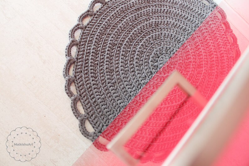 English rug pattern Crochet half moon pdf pattern crochet | Etsy