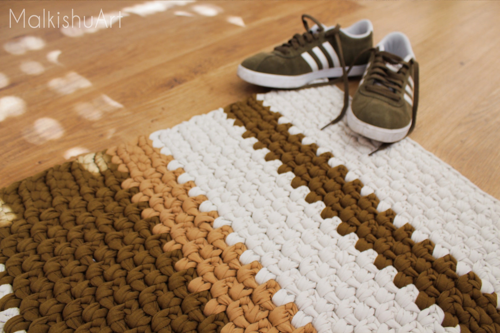 Rectangular Stripes Rug Pattern Crochet Pdf Pattern Crochet | Etsy