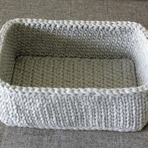 Crochet Rectangular Basket Pattern, Crochet Pattern, Instant Download ...