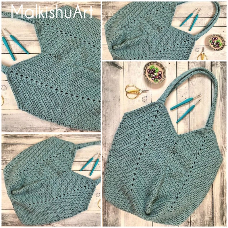 Crochet Tulip Shape Bag Pdf Pattern Crochet Bag Instructions - Etsy