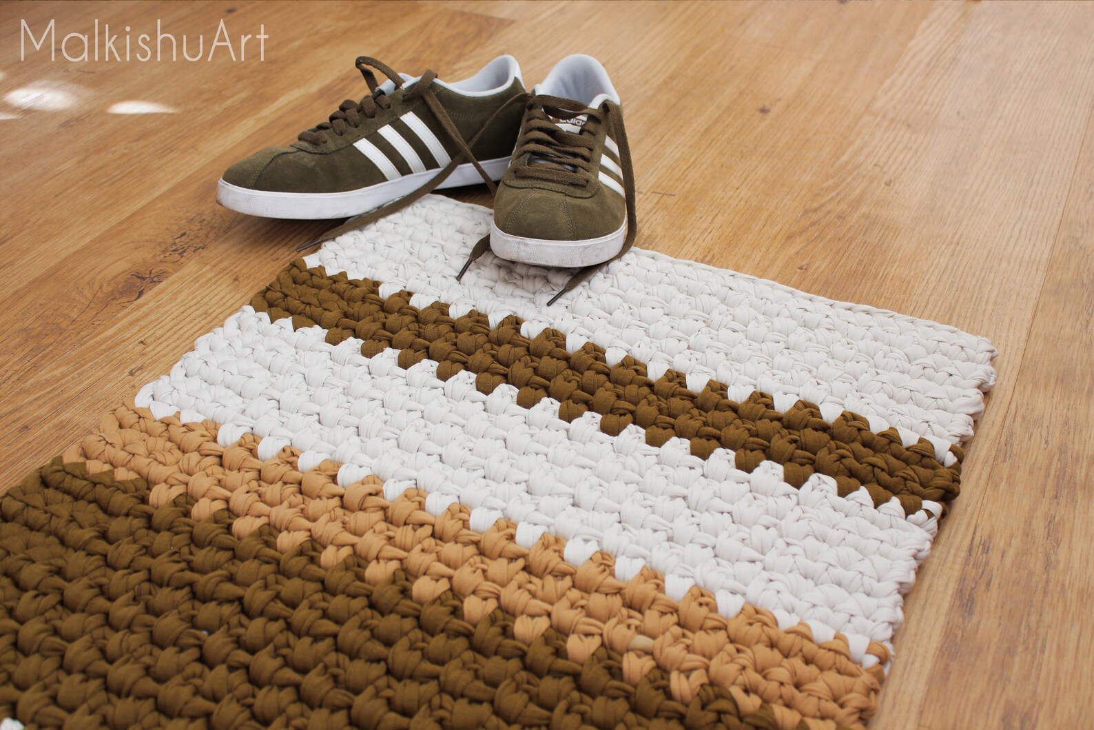 Rectangular Stripes Rug Pattern Crochet Pdf Pattern Crochet | Etsy