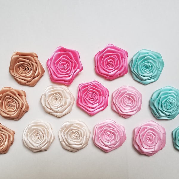 Satin Rosettes - Etsy