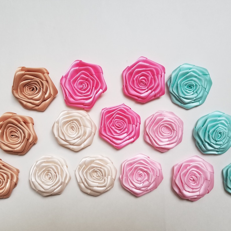 Satin Rosettes - Etsy