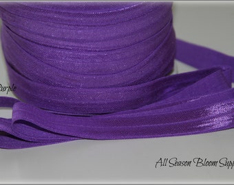 5/8 Inch Elastic You Choose Colors and Quantity Fold Over Elastic ...
