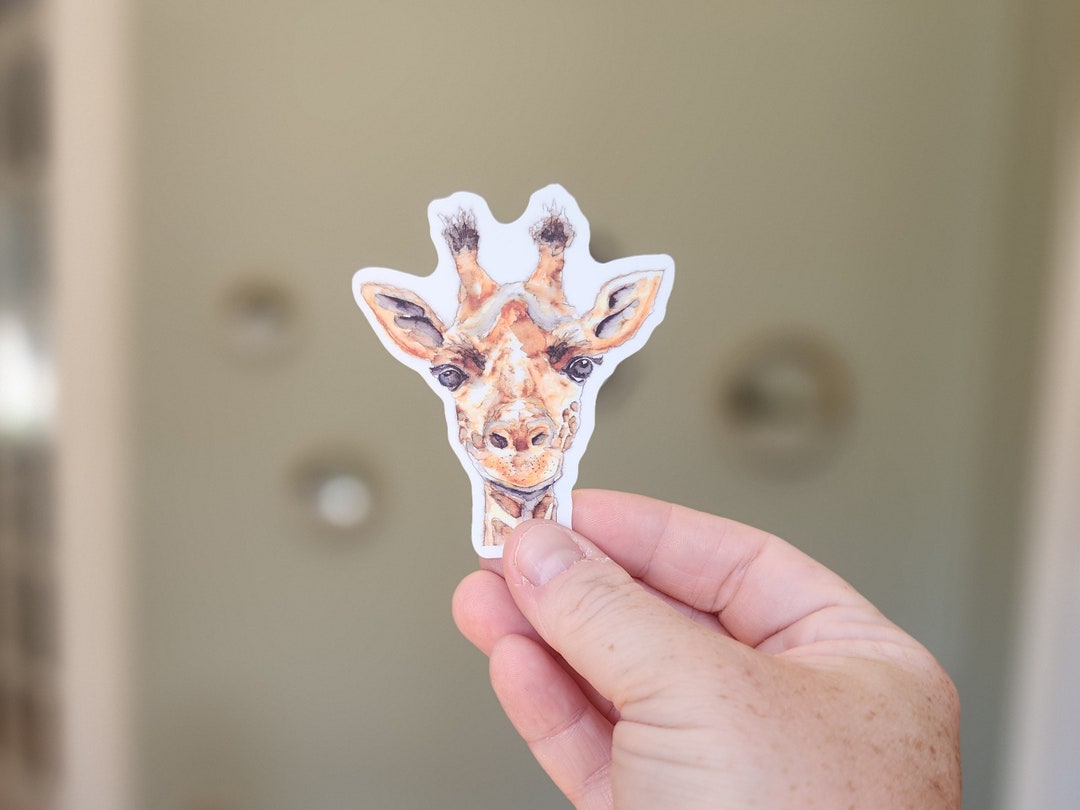 Giraffe Sticker, 3" Die Cut, Sticker Bomb, Cute Vinyl Decal, Cute Decal ...