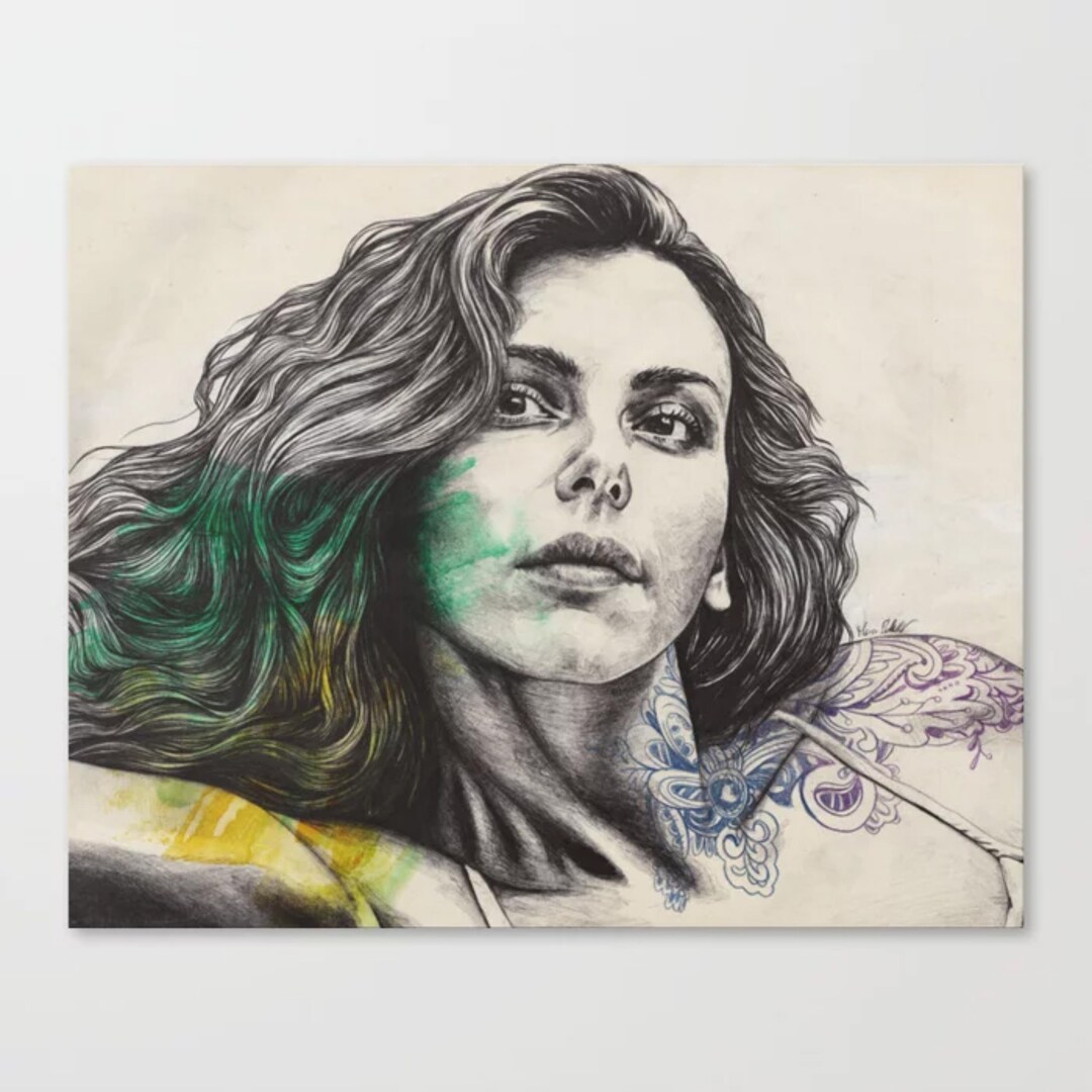 Beautiful Woman Face Pencil Drawing • Expressive Female Portrait ...