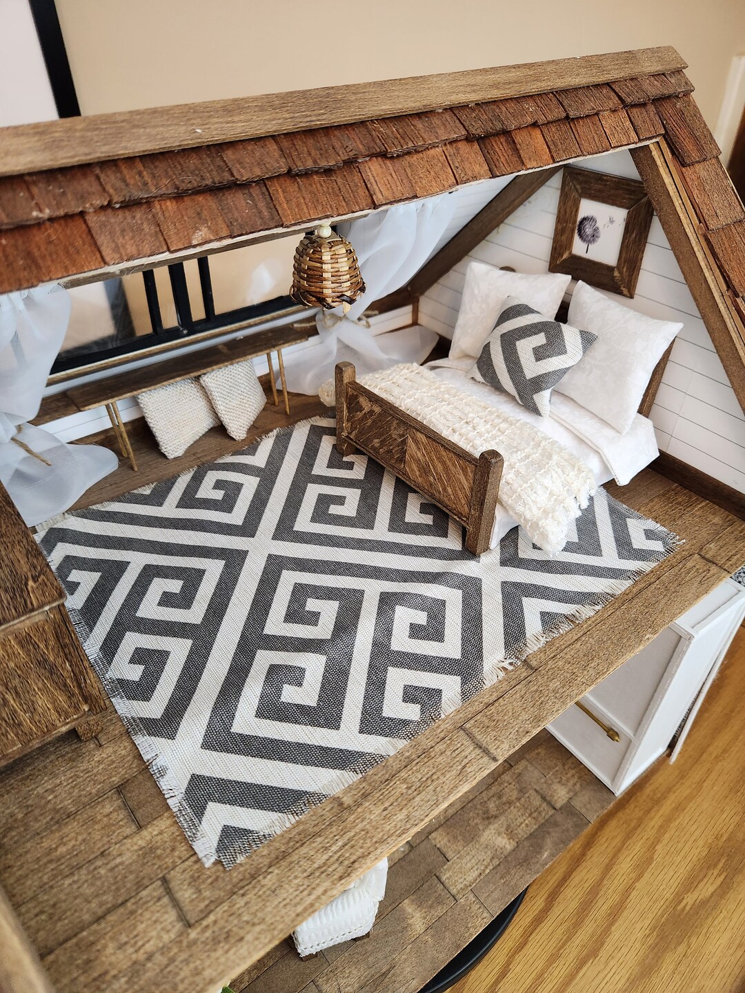 Dollhouse Miniatures Area Rug 1:12 Scale, Dollhouse Carpet, Dollhouse ...