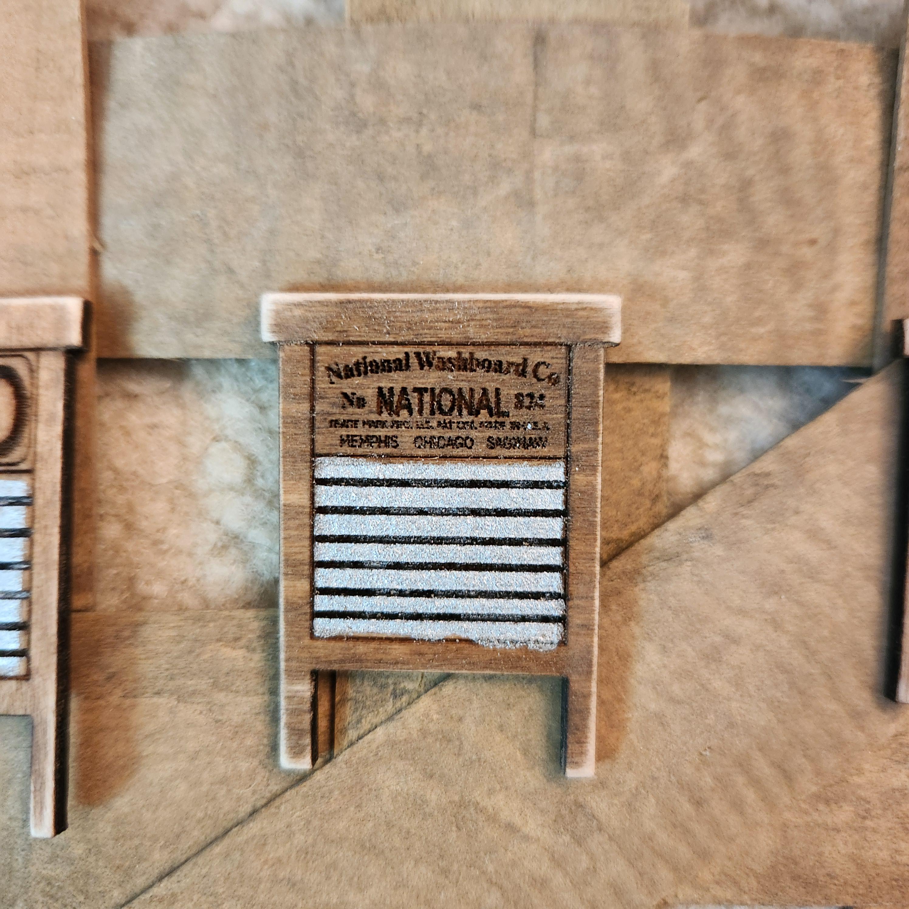 Vintage Dollhouse Miniature Washboards, 1:12 Scale - Etsy