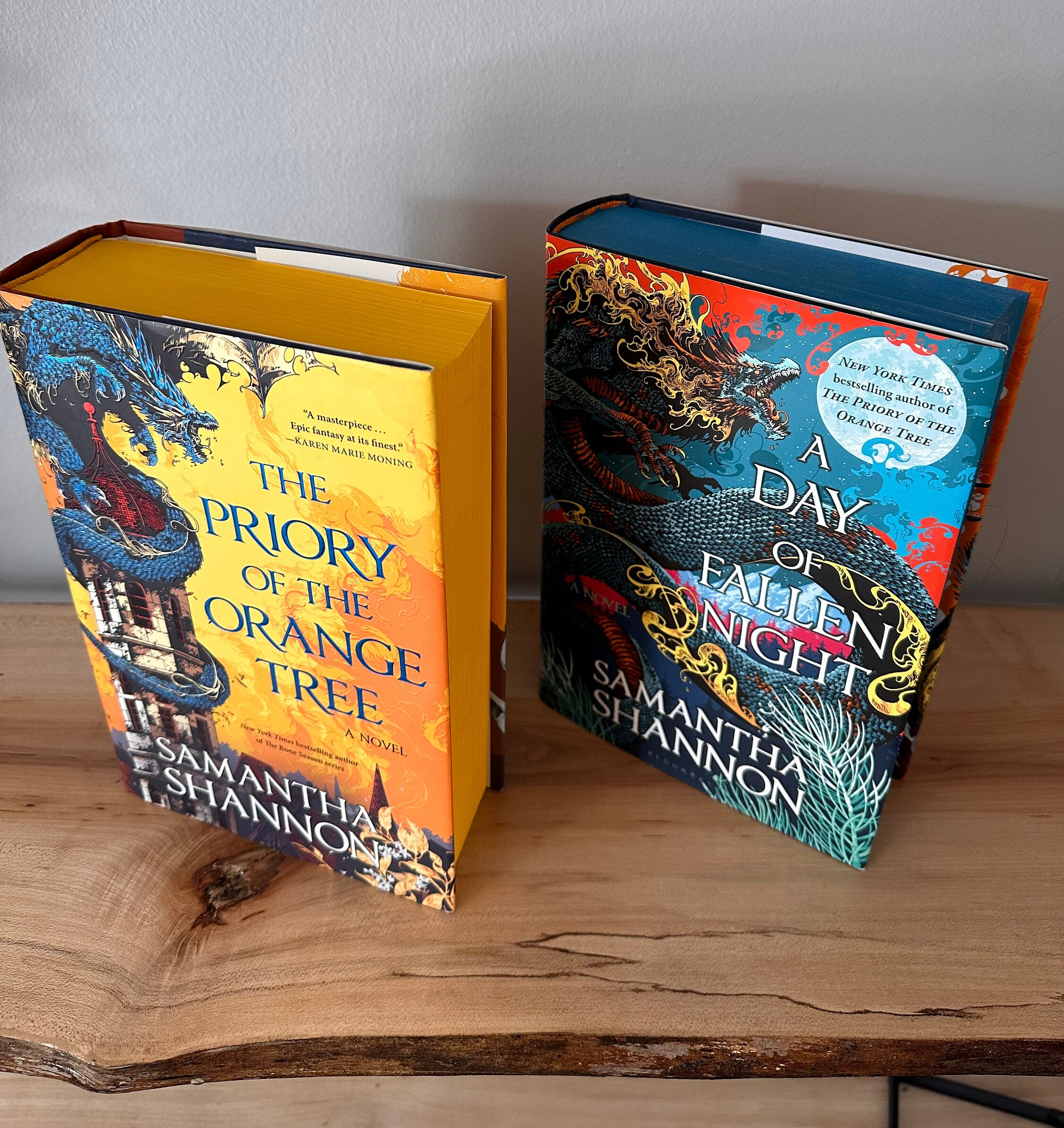 The Priory of the Orange Tree & A Day of Fallen Night Hand Painted ...