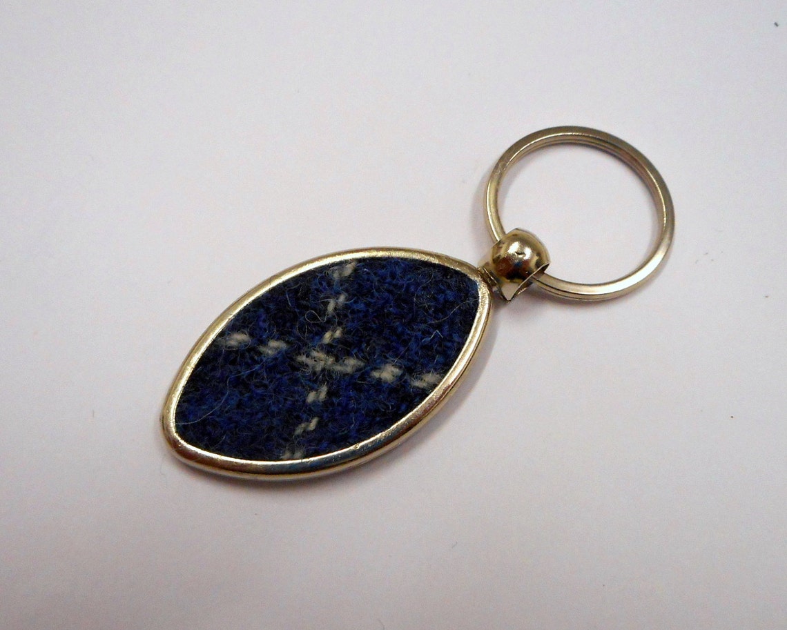 Harris Tweed Scotland Rugby Keyring Key Fob Wedding Favour for - Etsy UK