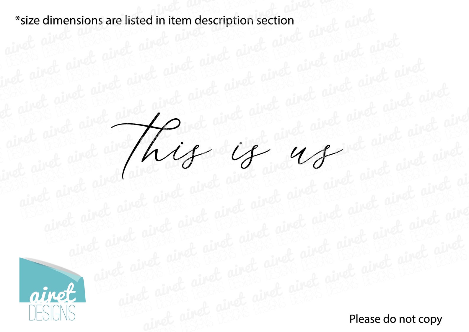 This is Us Vinyl Decal Wall Art Decor Sticker Photo | Etsy