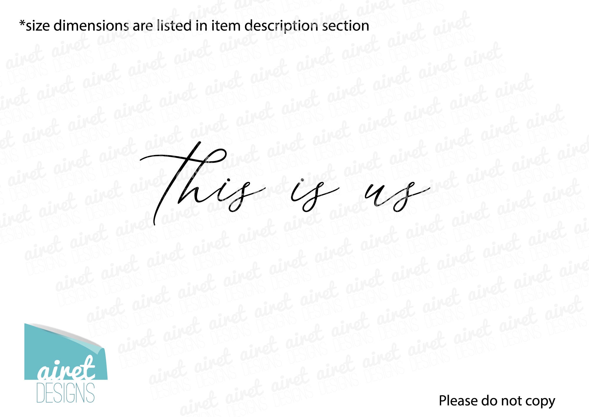 This is Us Vinyl Decal Wall Art Decor Sticker Photo | Etsy