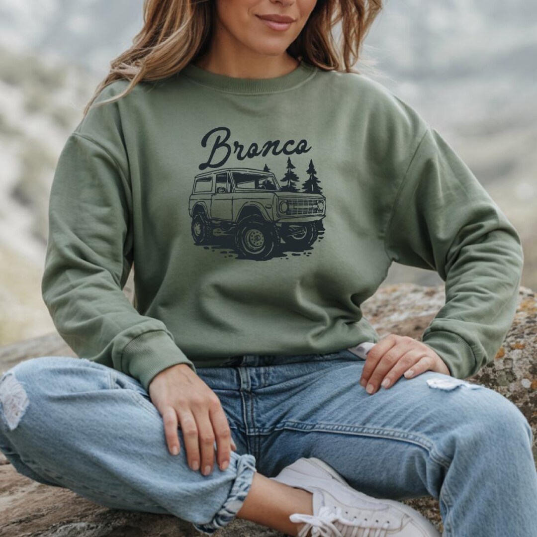 Vintage Bronco Unisex Adult Sweatshirt - off Roading Sweater - Outdoor ...